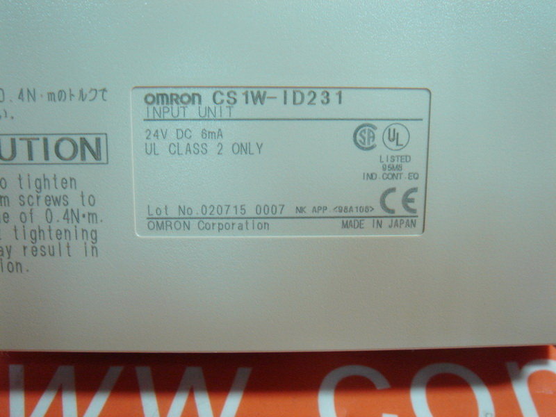 Omron Cs1w Id231 裕益科技自動化設備可程式編碼器plc分散式控制系統dcs